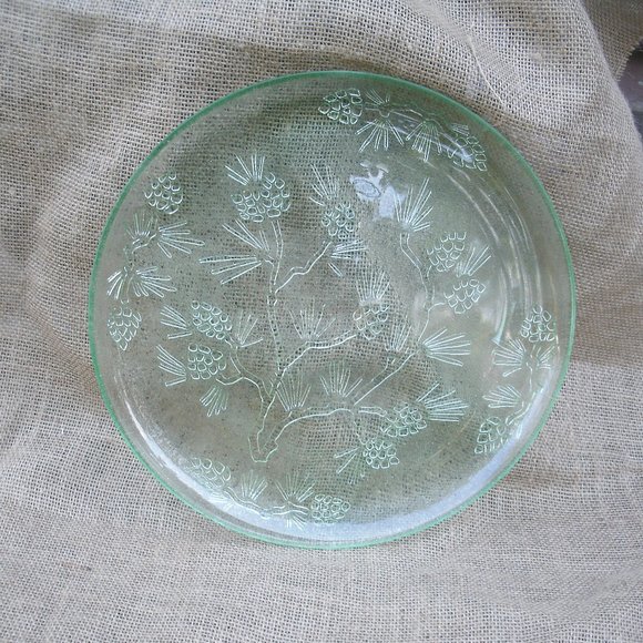 Indiana Glass | Dining | Vintage Indiana Glass Ponderosa Pine Serving ...